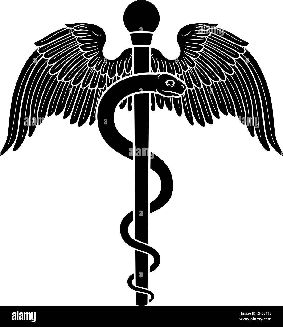 Rod of Asclepius Aesculapius Medical Symbol Stock Vector Image & Art ...