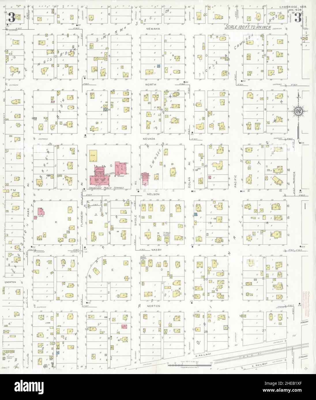Map of cambridge nebraska hi-res stock photography and images - Alamy