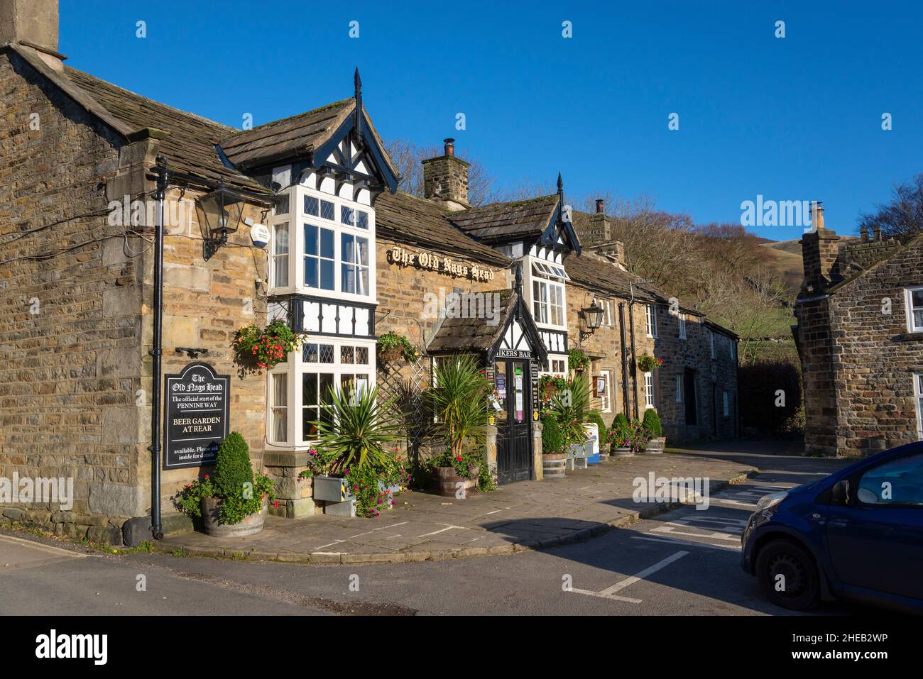 The Old Nags Head at Edale in the Peak District national park ...