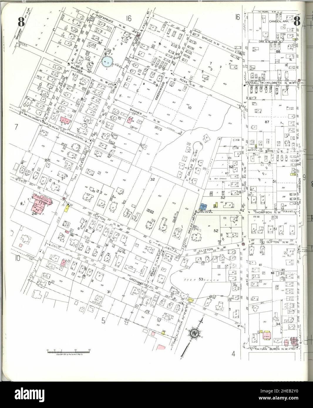 Camden county map hi-res stock photography and images - Alamy