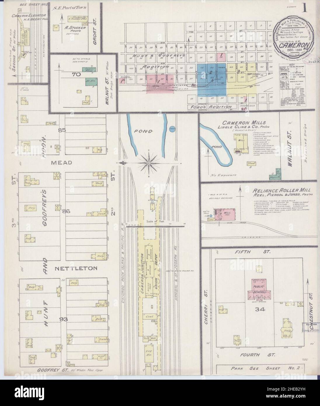 Map of cameron missouri hi-res stock photography and images - Alamy