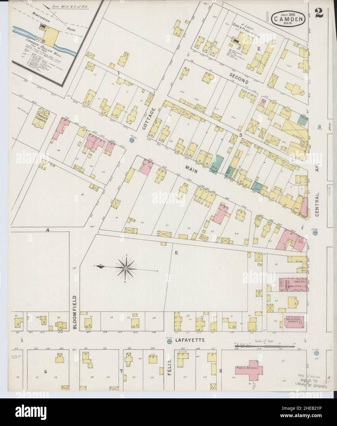 Map of preble hi-res stock photography and images - Alamy
