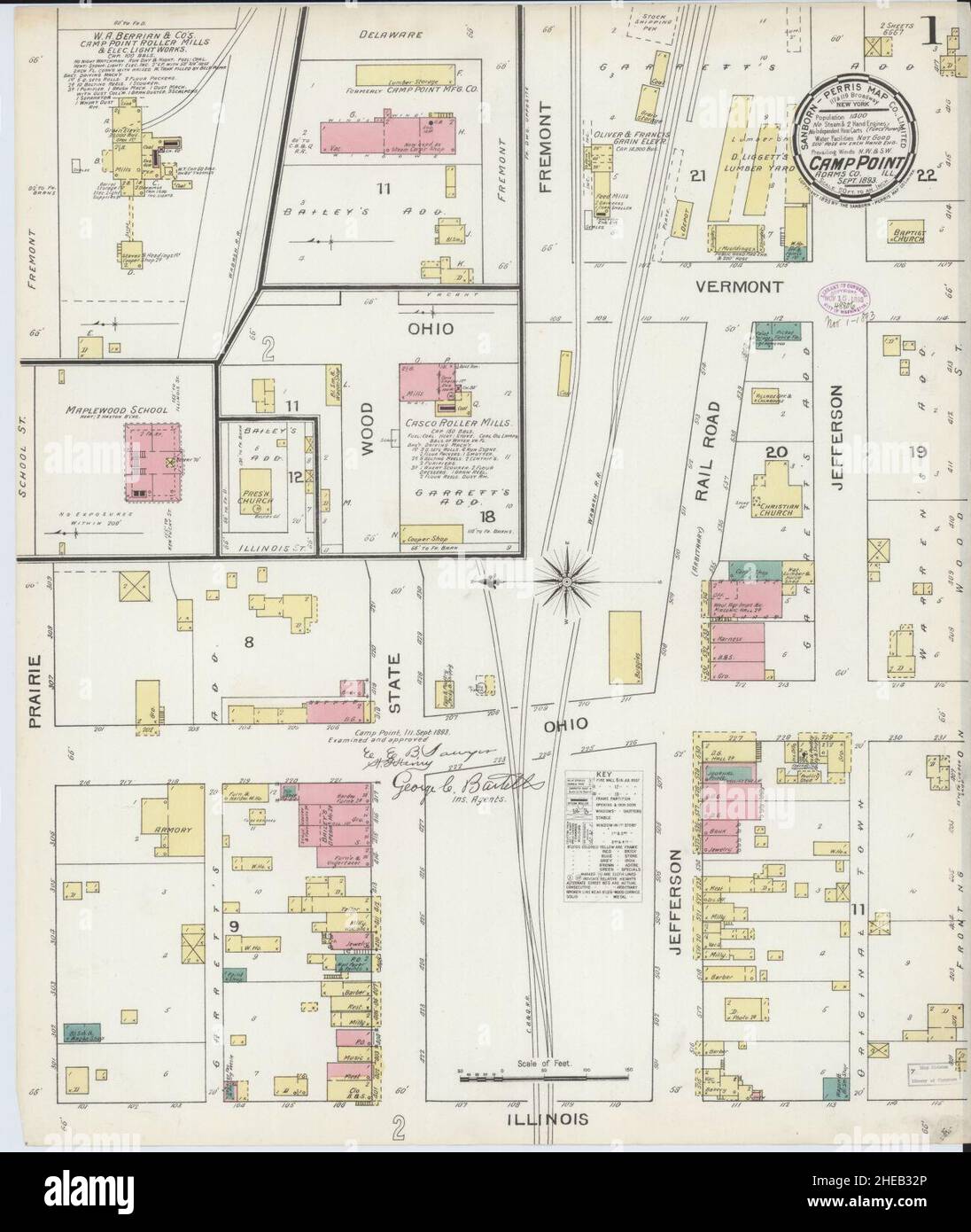 Camp county map hi-res stock photography and images - Alamy