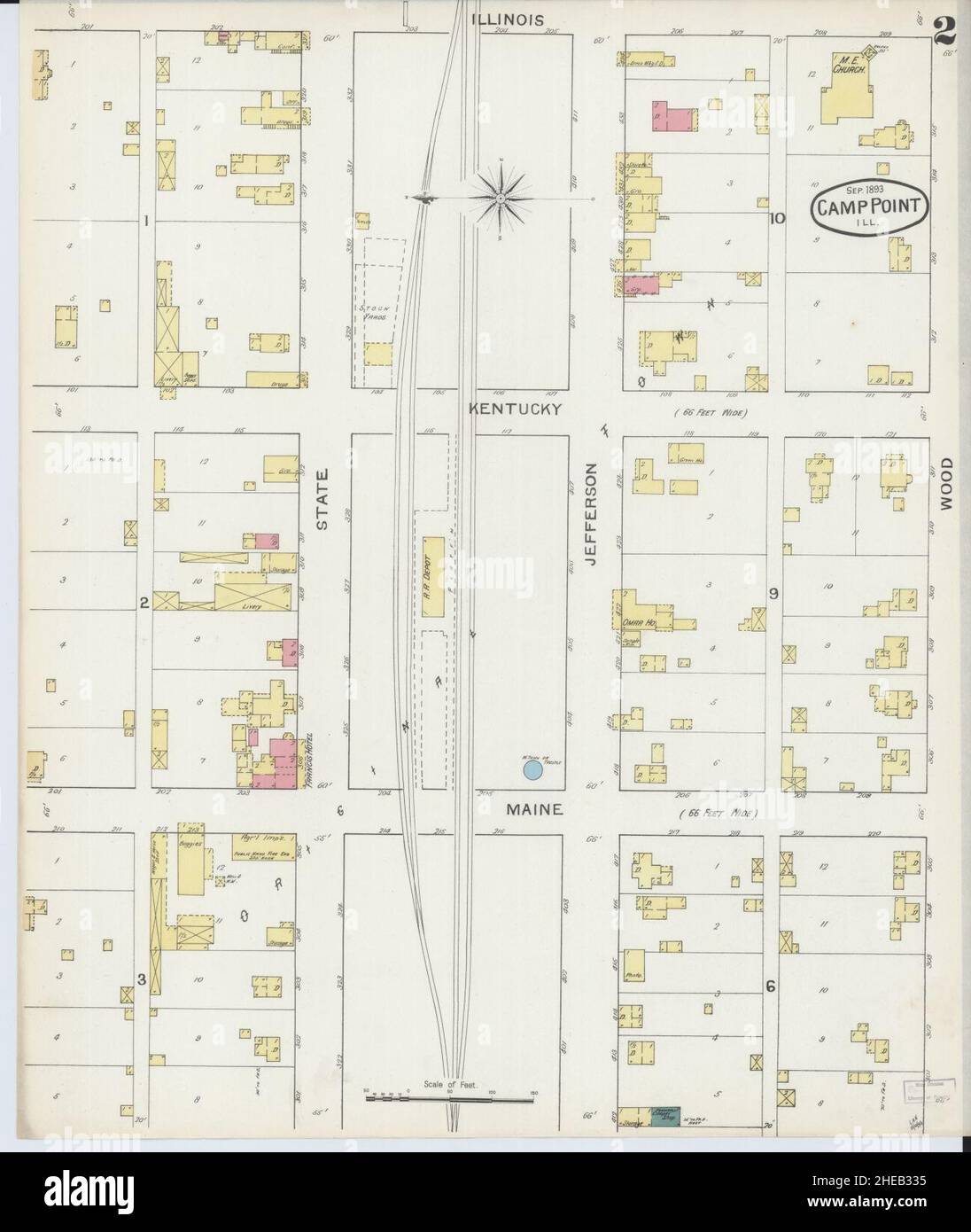 Camp county map hi-res stock photography and images - Alamy