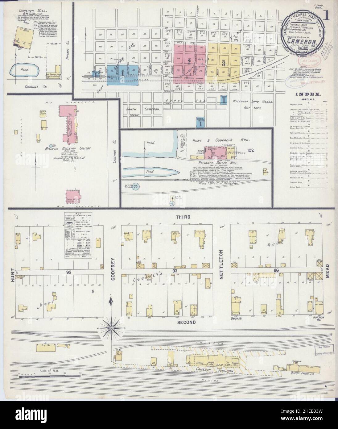 Map of cameron missouri hi-res stock photography and images - Alamy