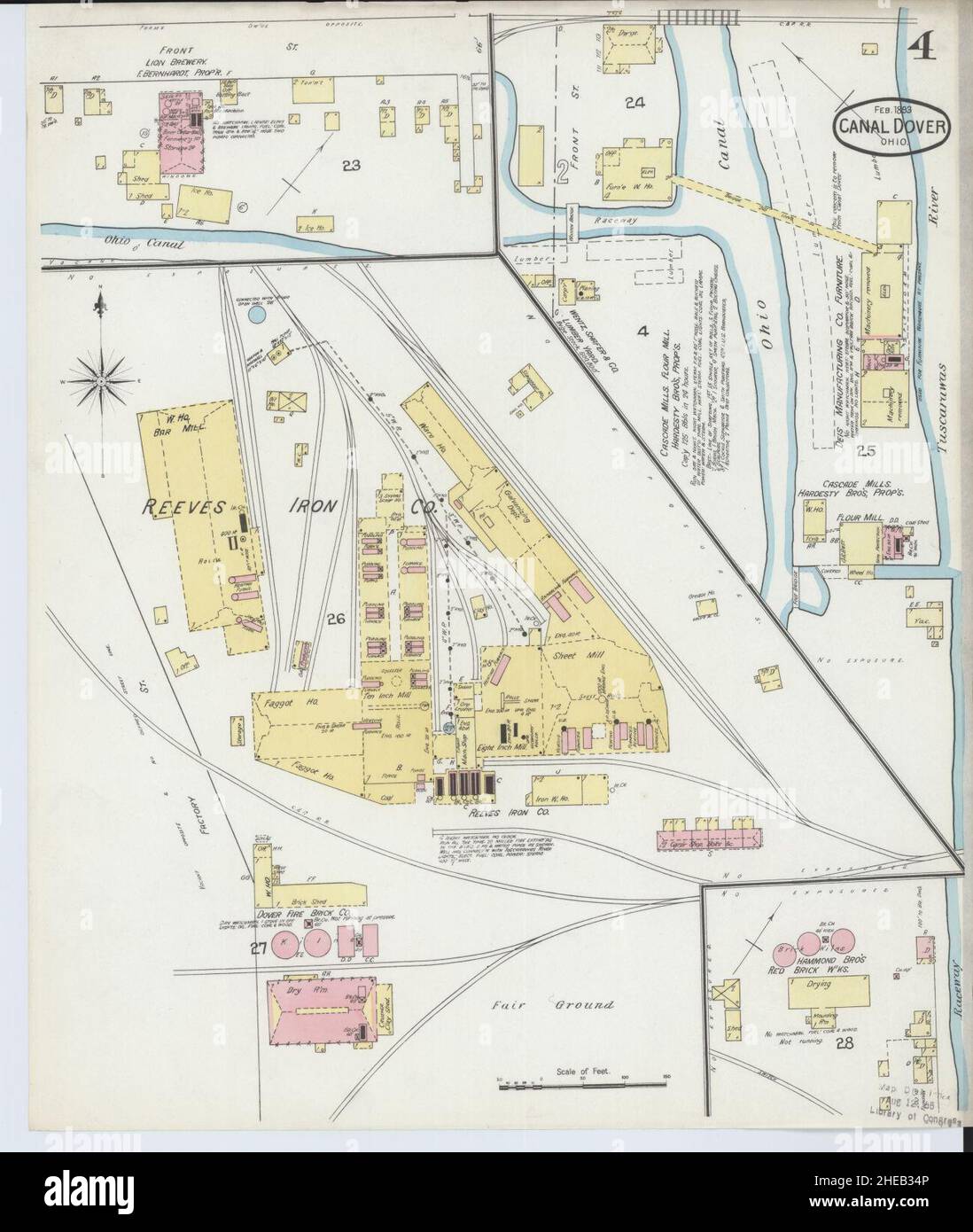 Map of dover ohio hi-res stock photography and images - Alamy