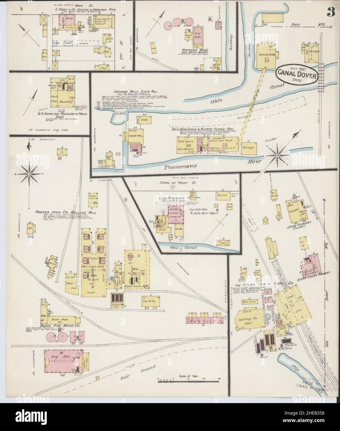 Dover ohio map hi-res stock photography and images - Alamy