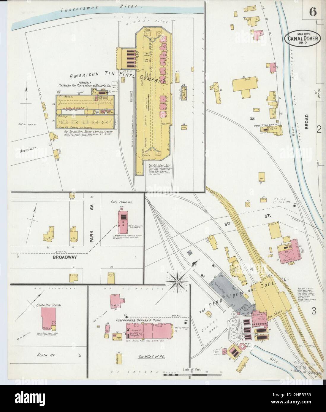 Map of dover ohio hi-res stock photography and images - Alamy