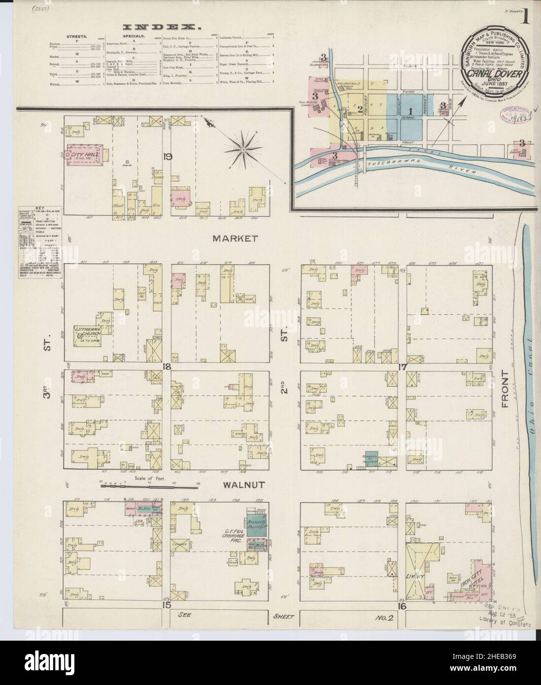 Map of dover ohio hi-res stock photography and images - Alamy