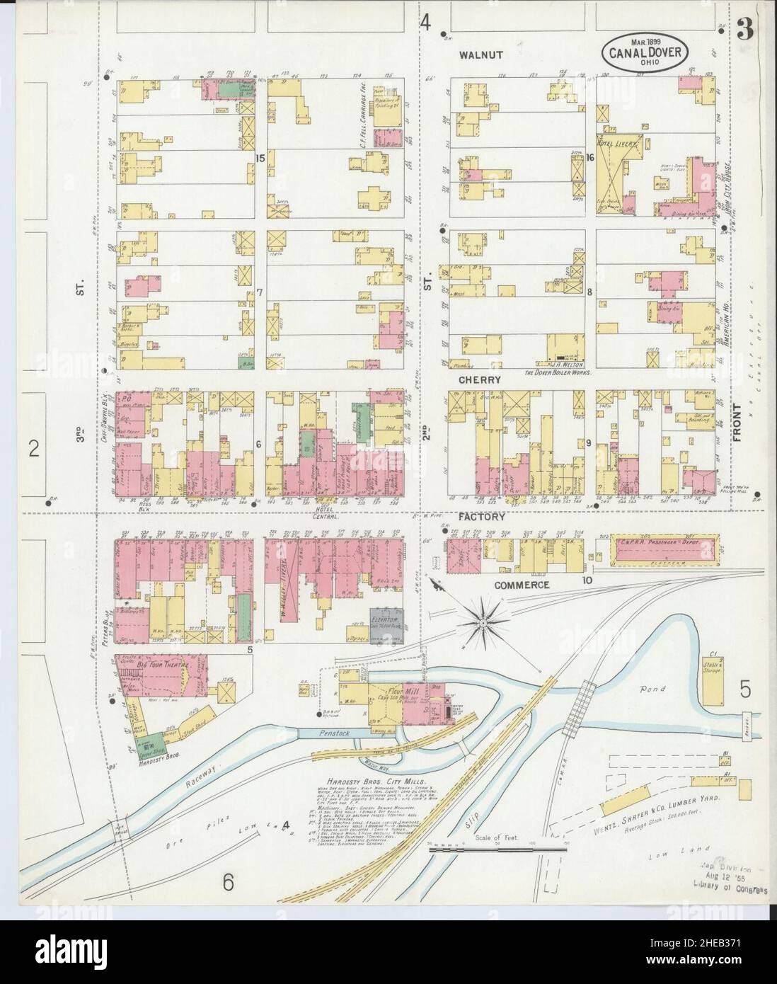 Map of dover ohio hi-res stock photography and images - Alamy