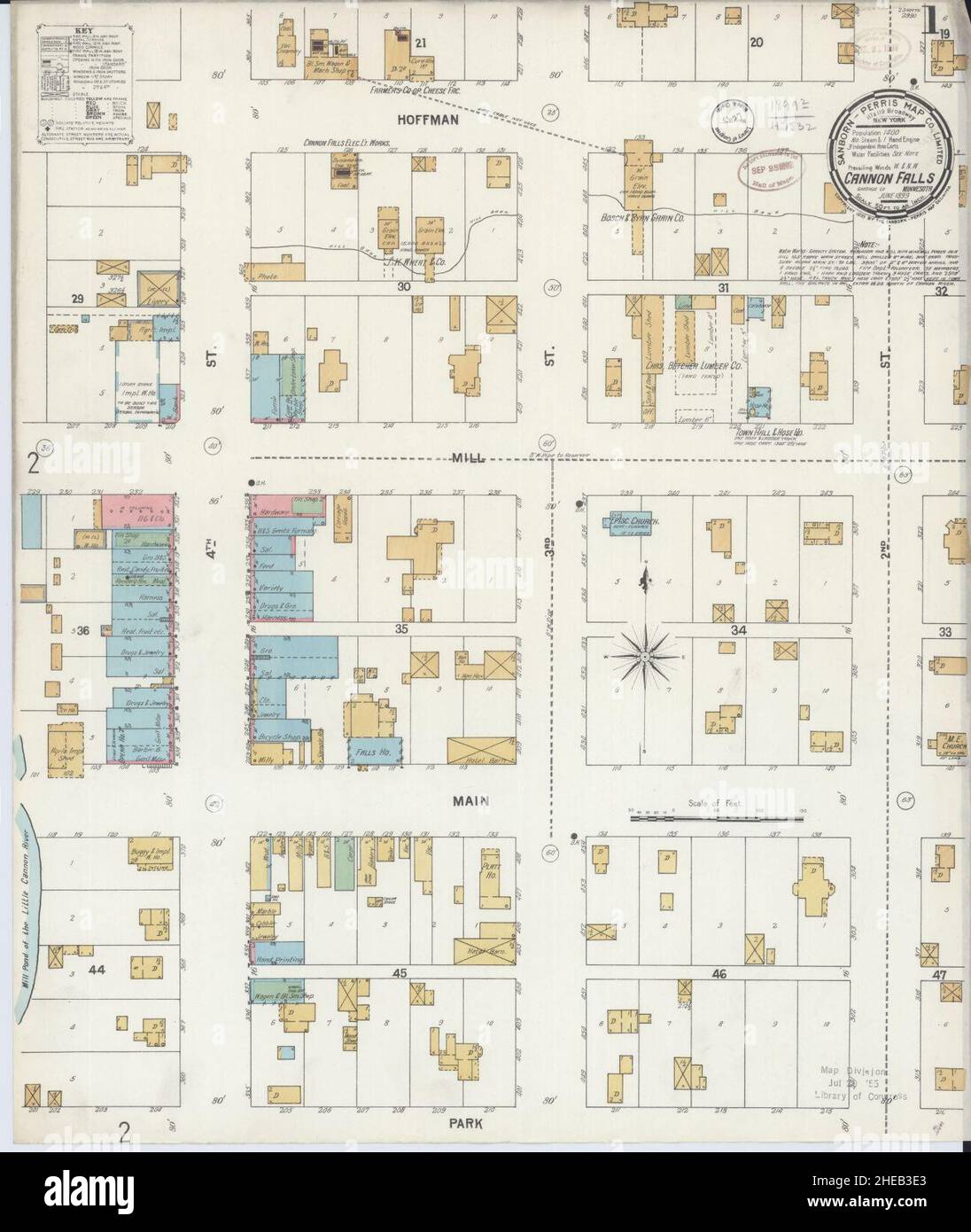Map of cannon falls minnesota hi-res stock photography and images - Alamy