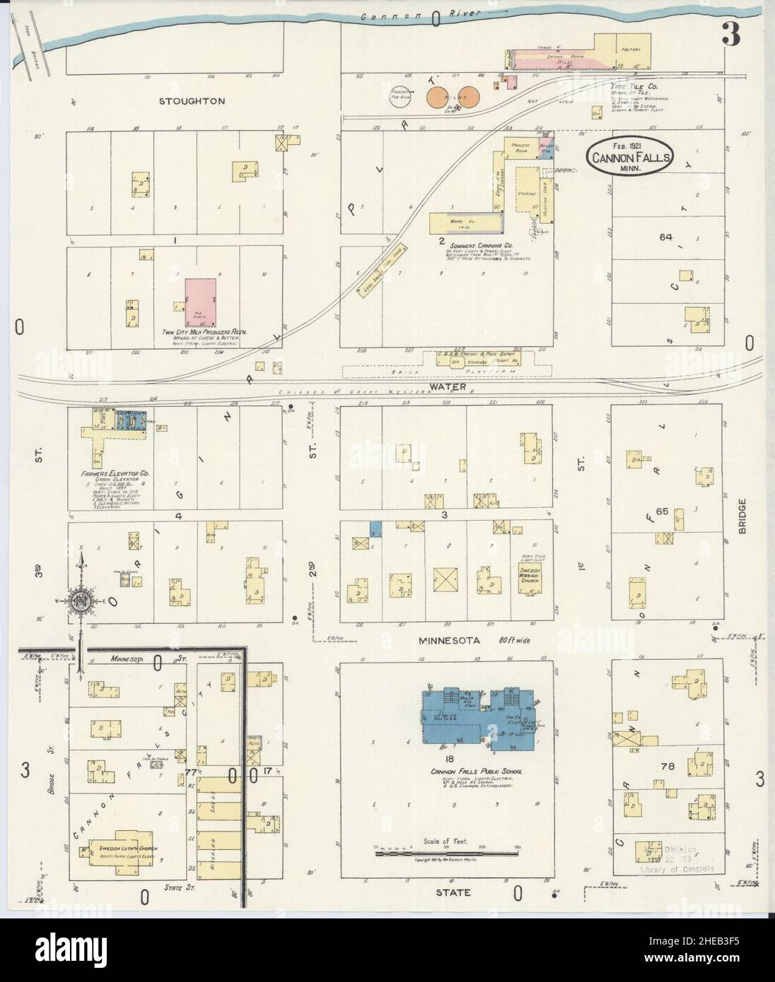 Map of cannon falls hi-res stock photography and images - Alamy