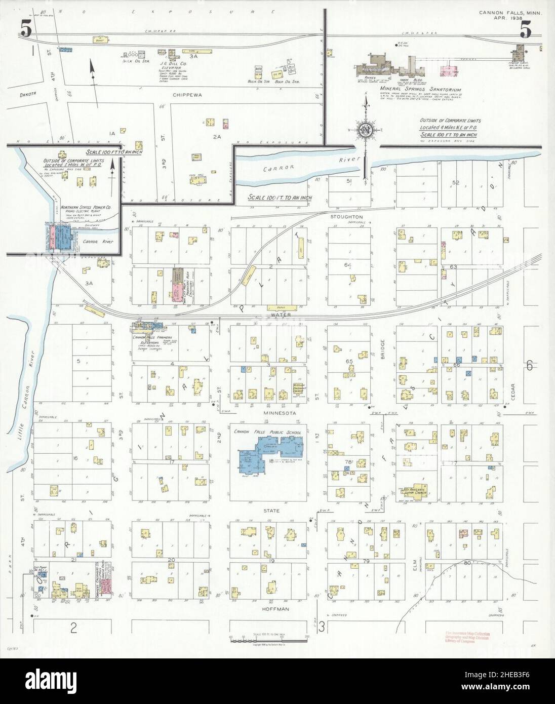 Map of cannon falls minnesota hi-res stock photography and images - Alamy