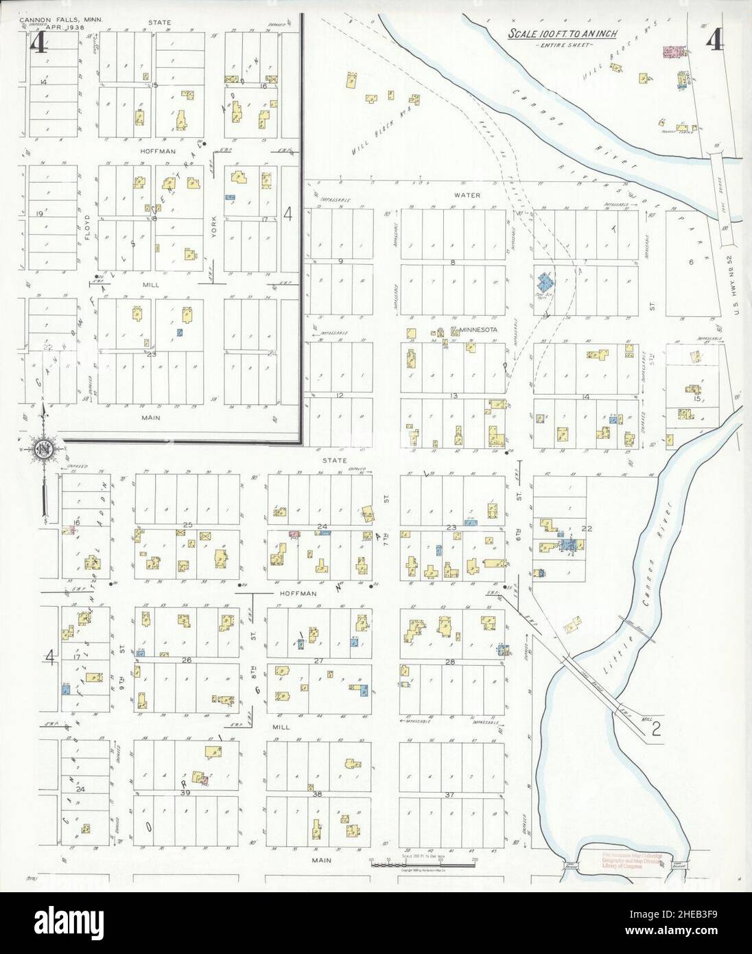 Map of cannon falls hi-res stock photography and images - Alamy