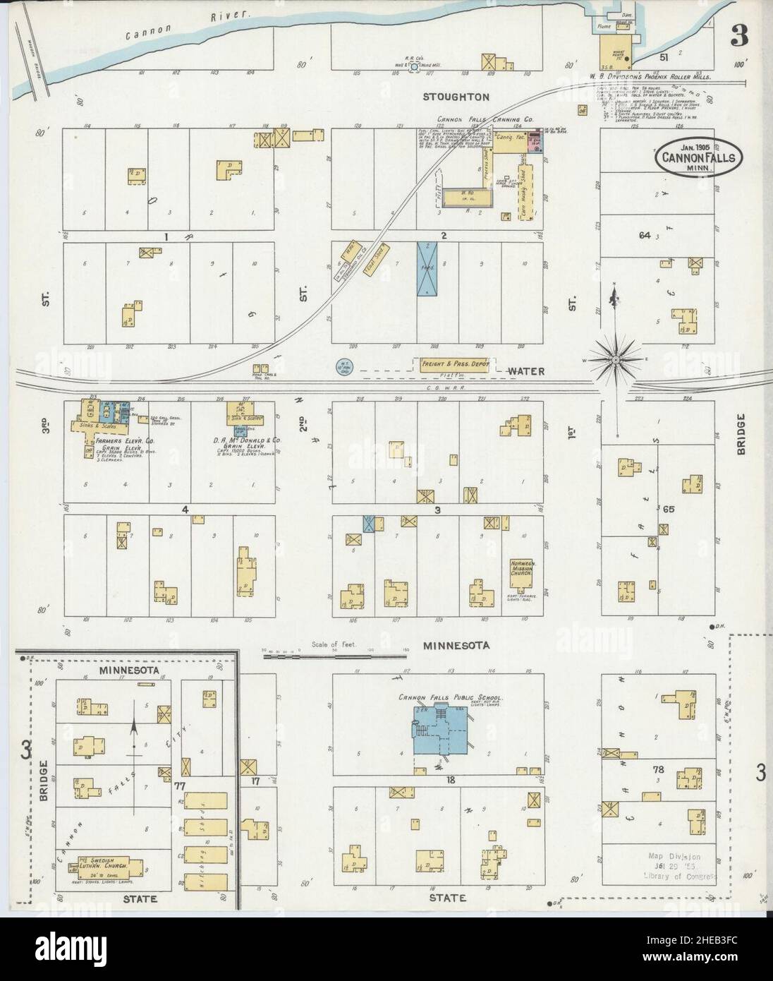 Map of cannon falls hi-res stock photography and images - Alamy