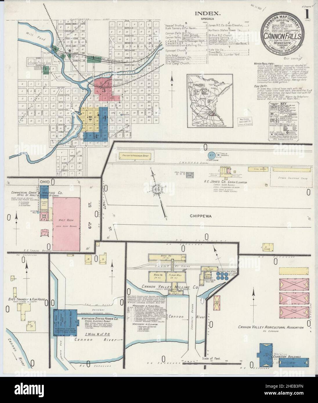 Map of cannon falls minnesota hi-res stock photography and images - Alamy