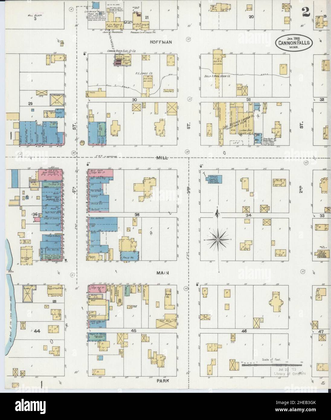 Map of cannon falls hi-res stock photography and images - Alamy