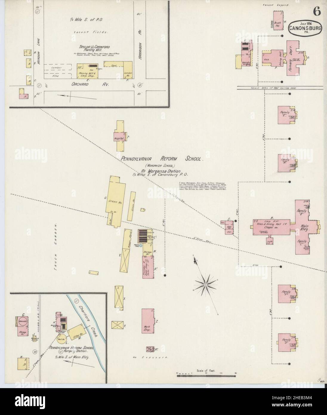 Map of canonsburg hi-res stock photography and images - Alamy