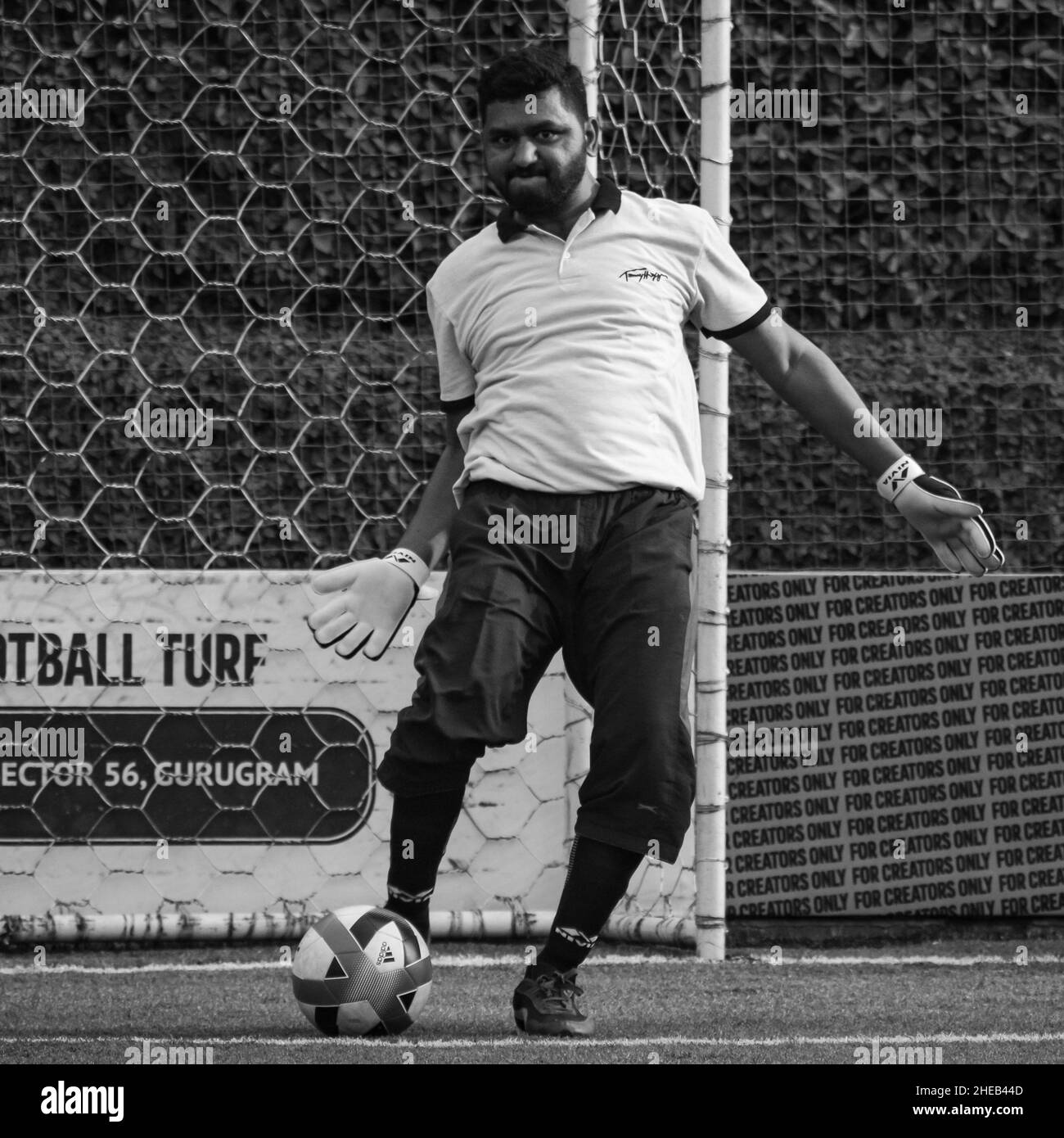 New Delhi, India - July 01 2018: Footballers of local football team ...