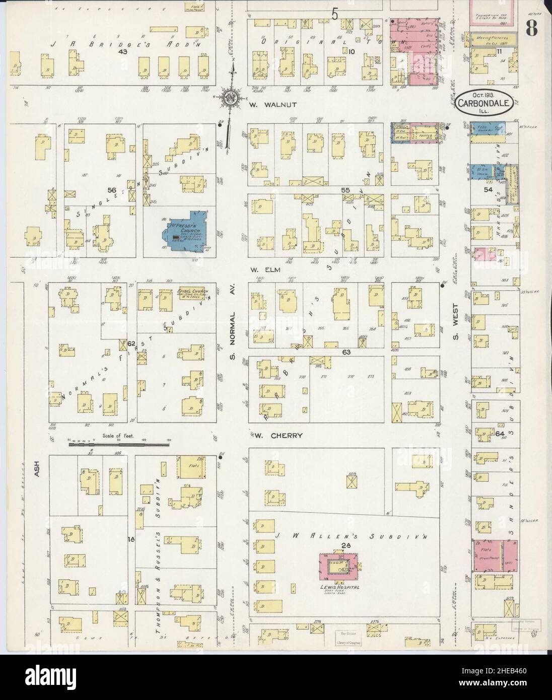 Illinois jackson county map hi-res stock photography and images - Alamy