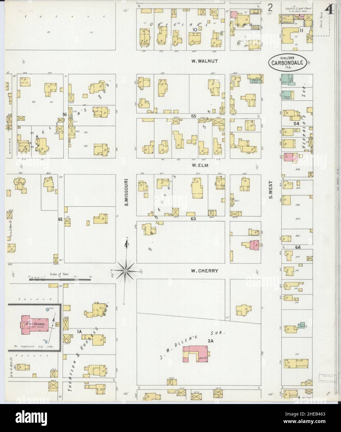 Illinois jackson county map hi-res stock photography and images - Alamy