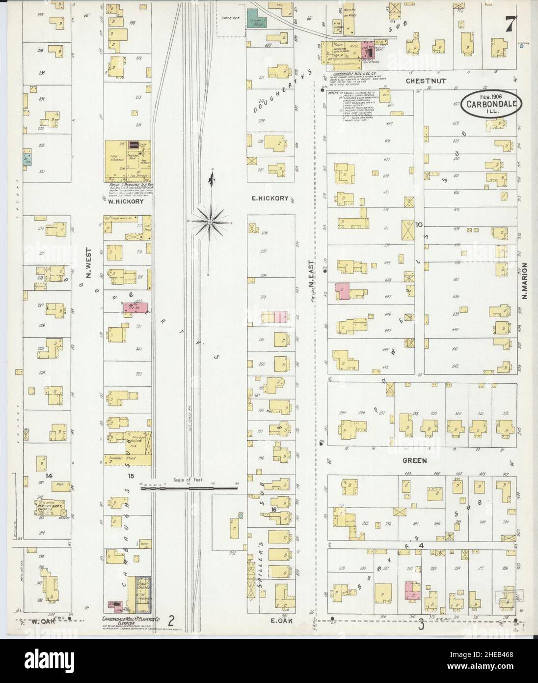 Illinois jackson county map hi-res stock photography and images - Alamy
