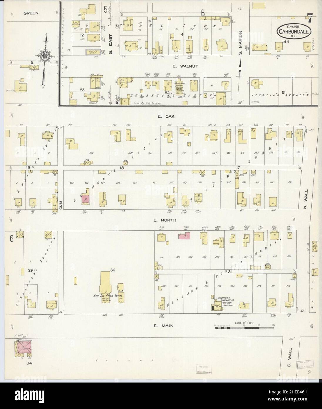 Illinois jackson county map hi-res stock photography and images - Alamy