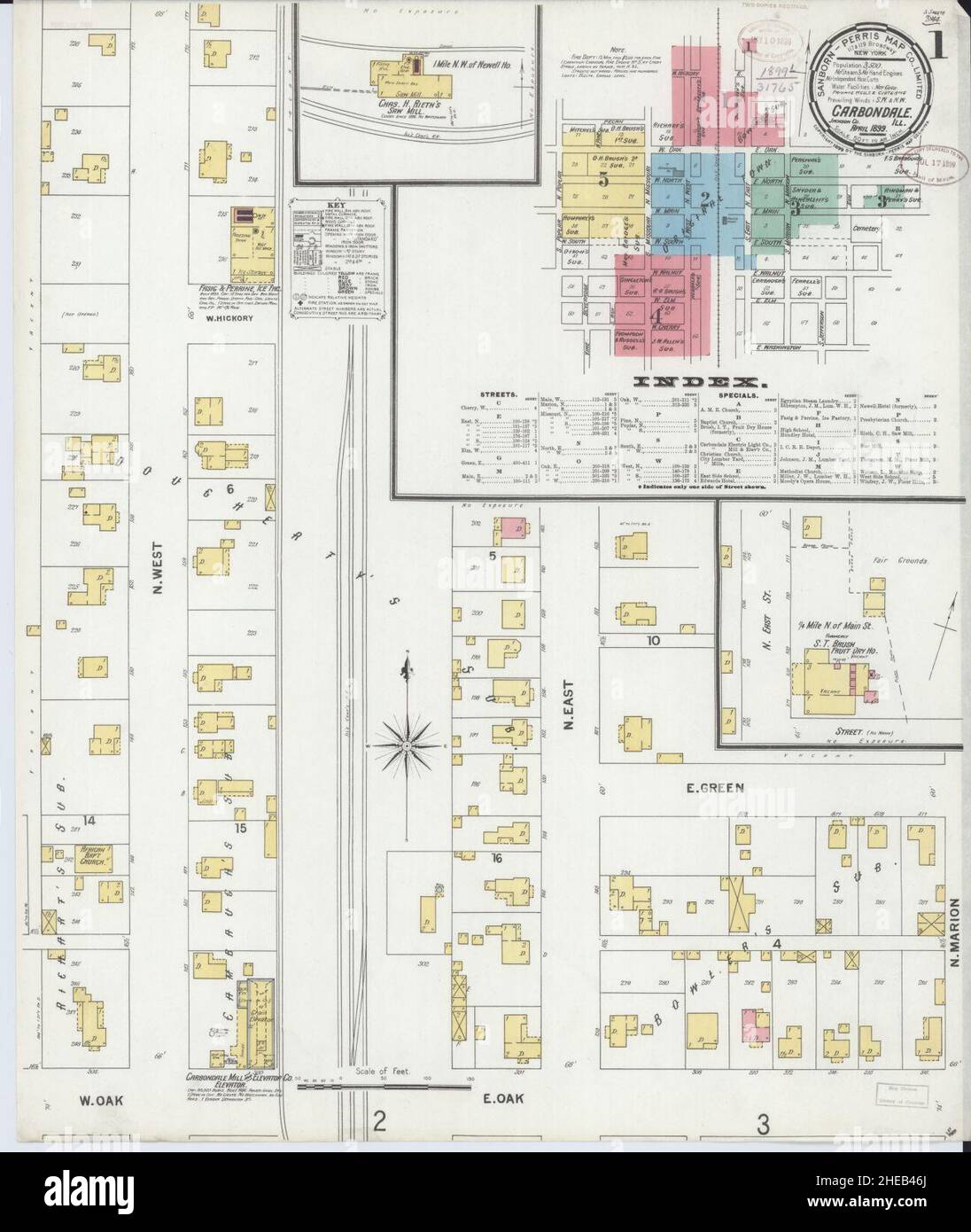 Illinois jackson county map hi-res stock photography and images - Alamy