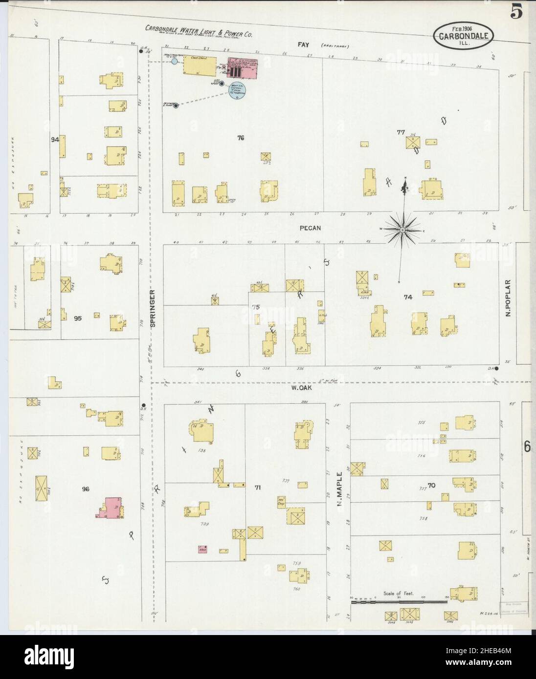 Illinois jackson county map hi-res stock photography and images - Alamy