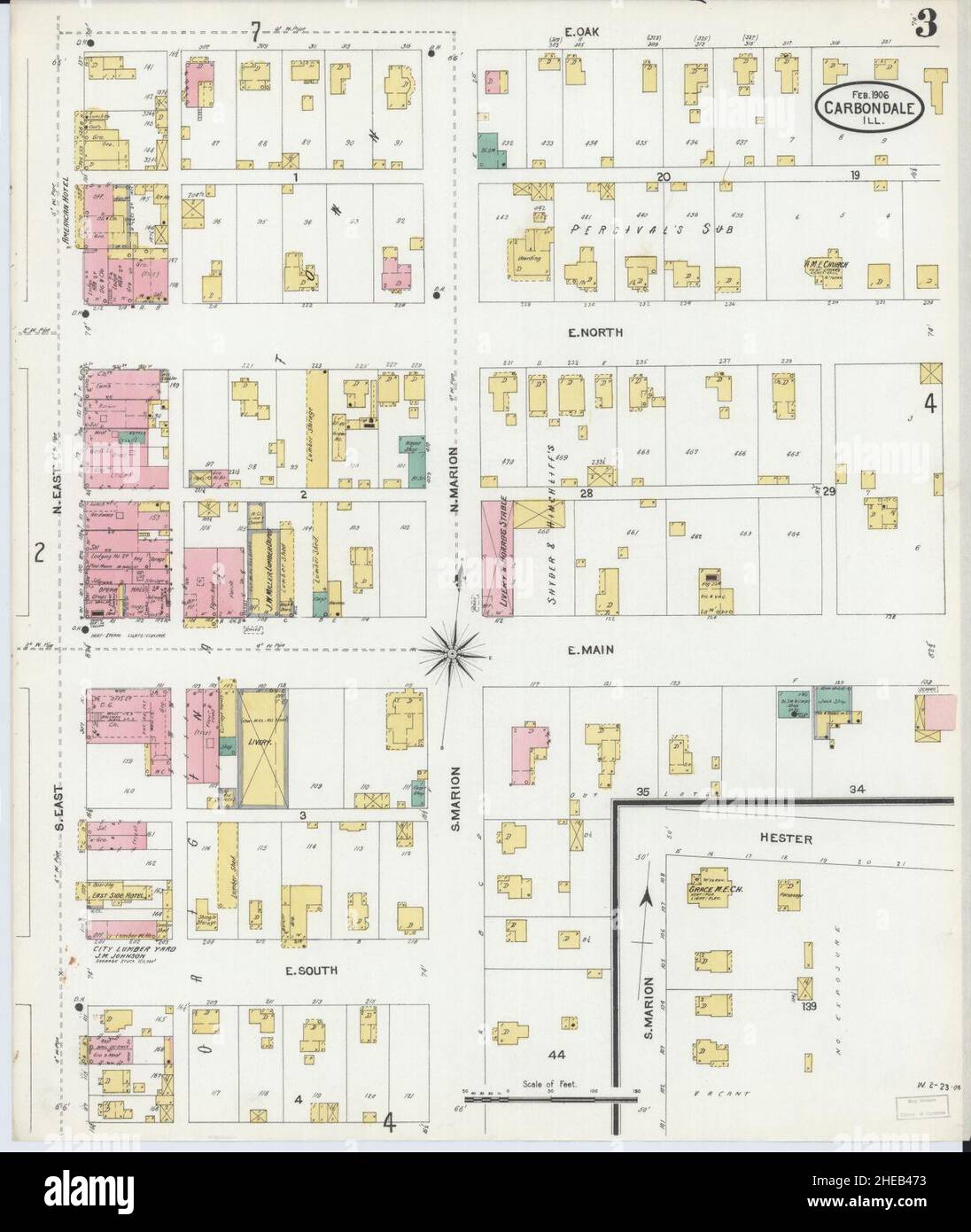 Illinois jackson county map hi-res stock photography and images - Alamy