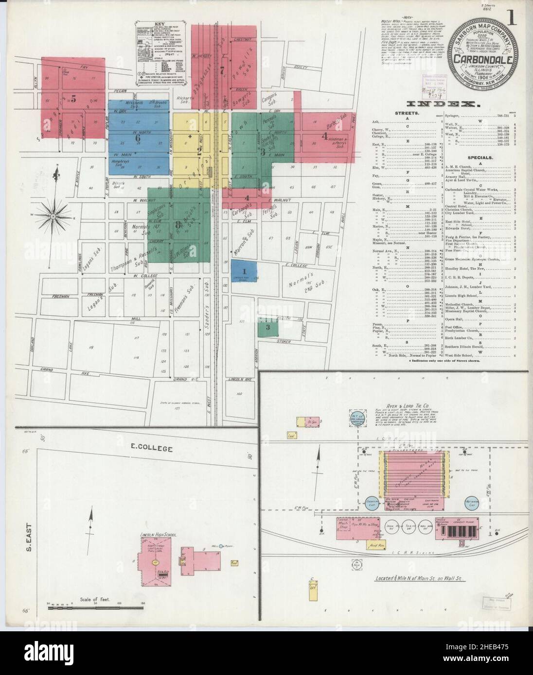 Illinois jackson county map hi-res stock photography and images - Alamy