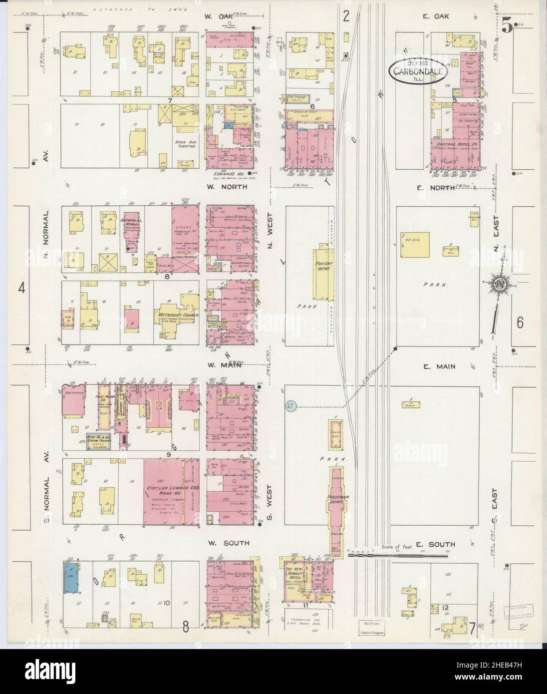 Illinois jackson county map hi-res stock photography and images - Alamy