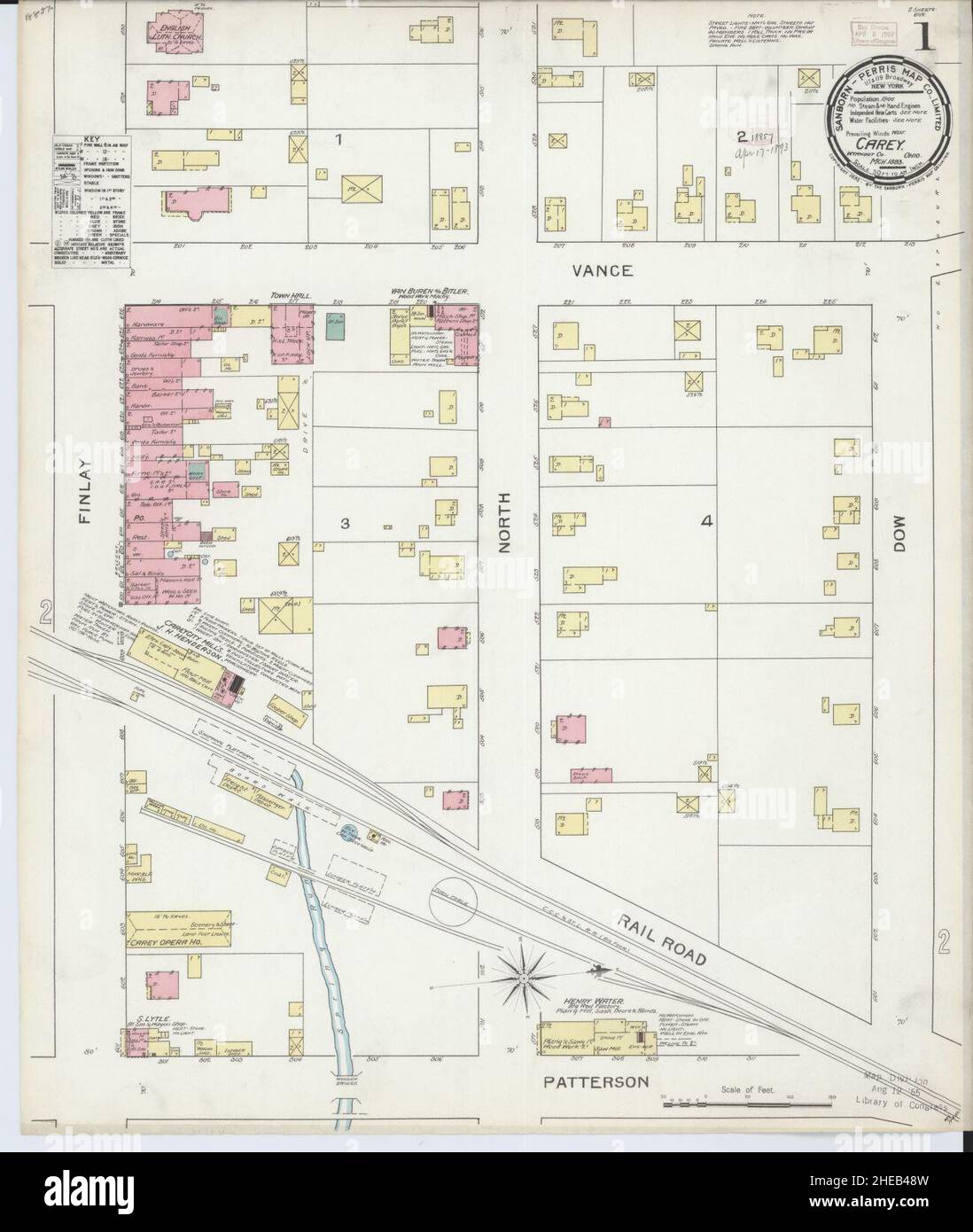 Carey map hi-res stock photography and images - Alamy