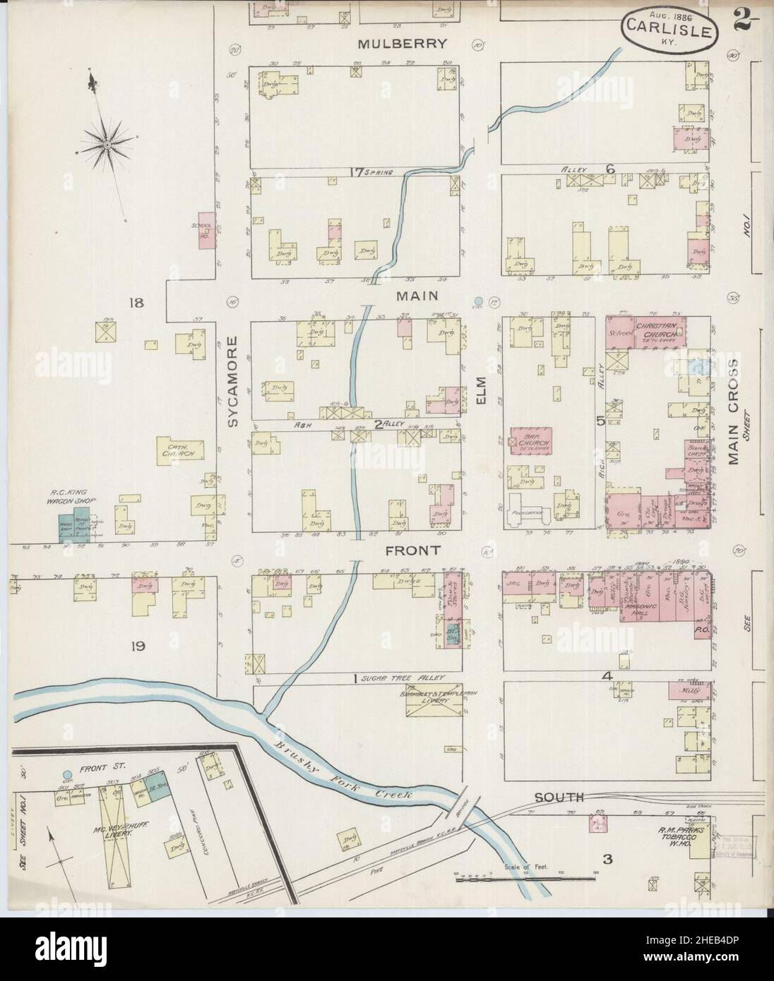 Map of carlisle kentucky hi-res stock photography and images - Alamy
