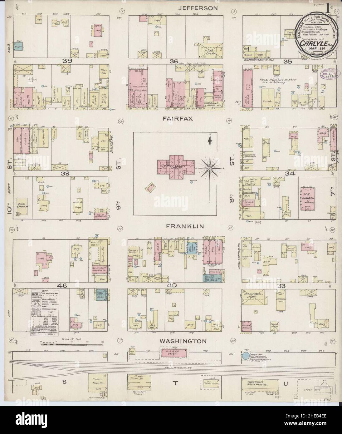 Map of carlyle hi-res stock photography and images - Alamy
