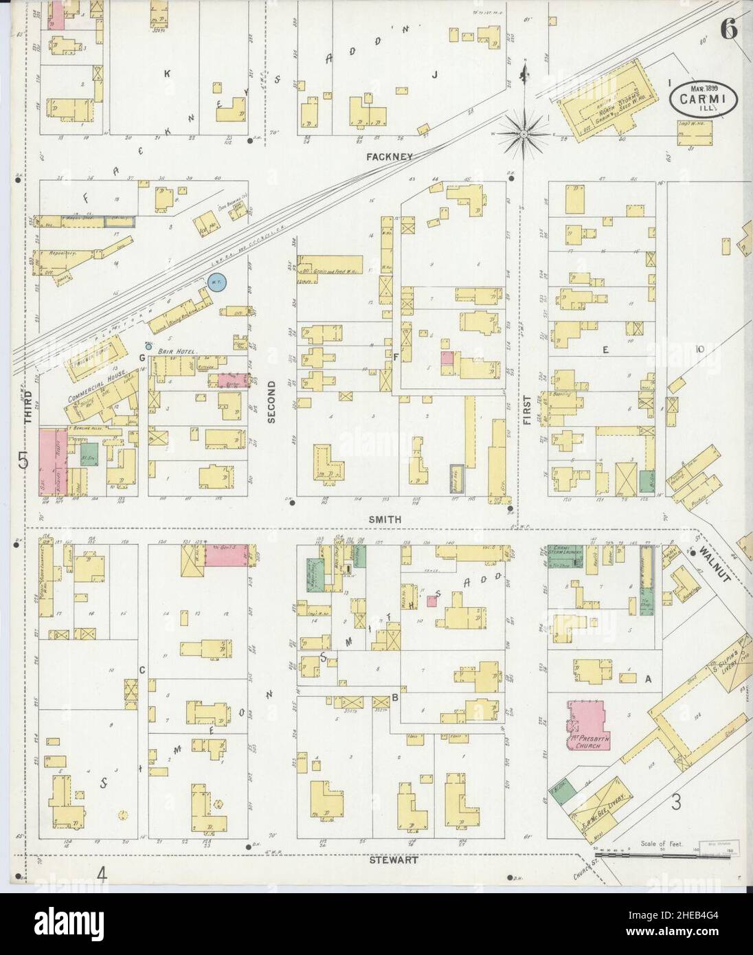 Carmi illinois map hi-res stock photography and images - Alamy