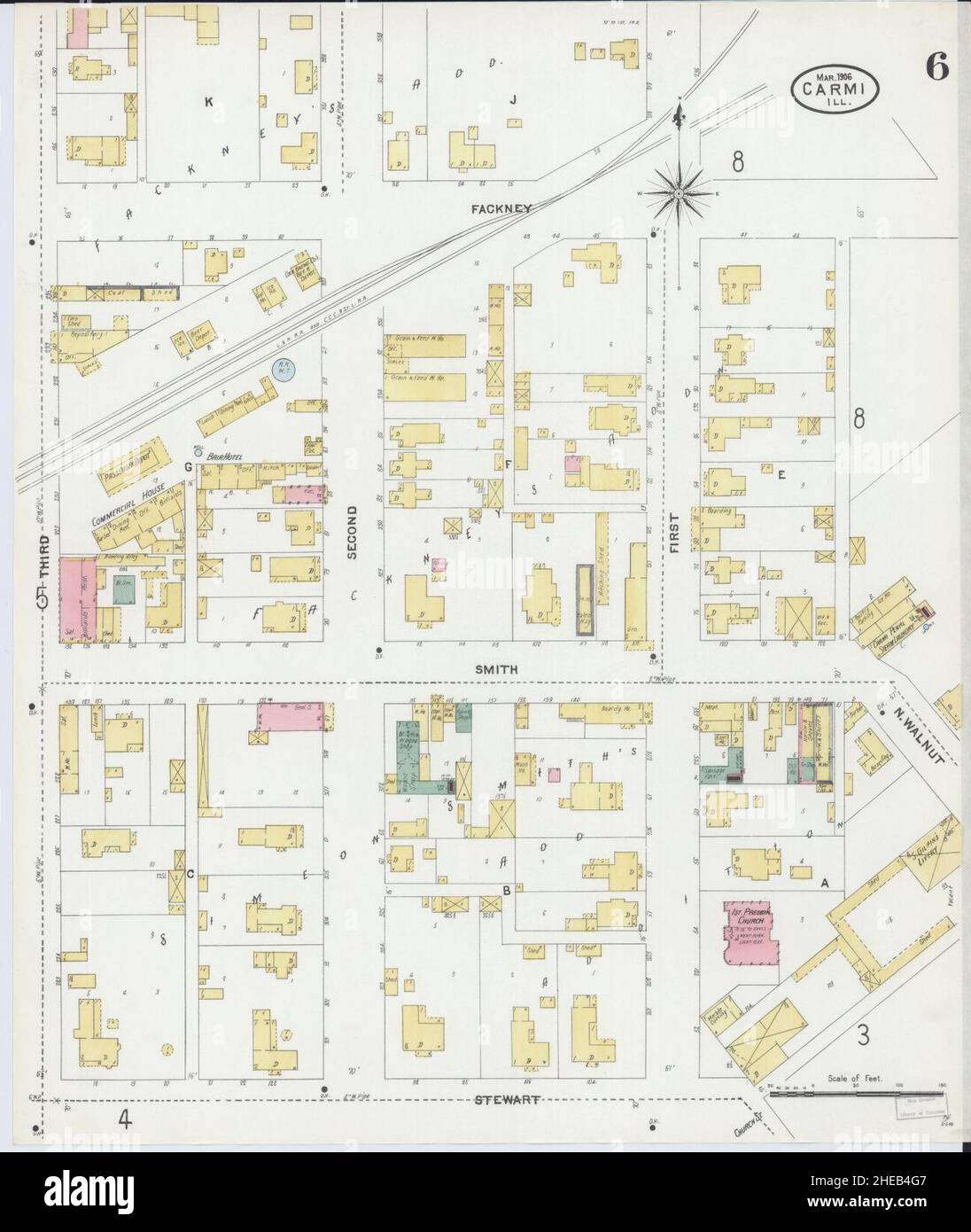 Carmi illinois map hi-res stock photography and images - Alamy
