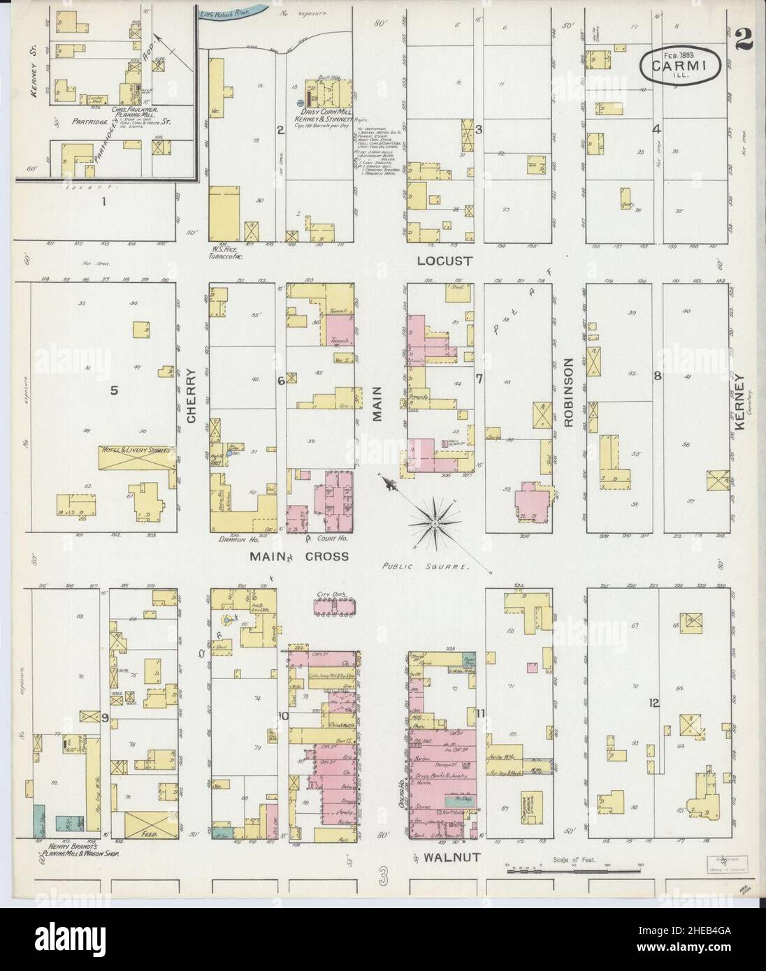 Carmi map hi-res stock photography and images - Alamy