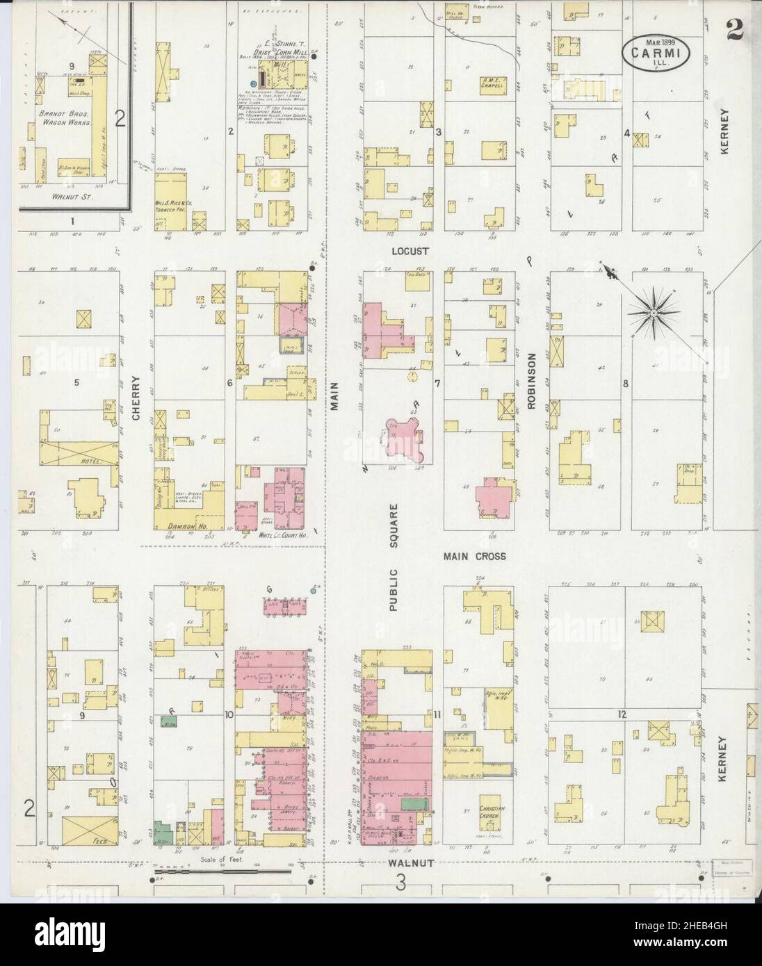 Carmi illinois map hi-res stock photography and images - Alamy