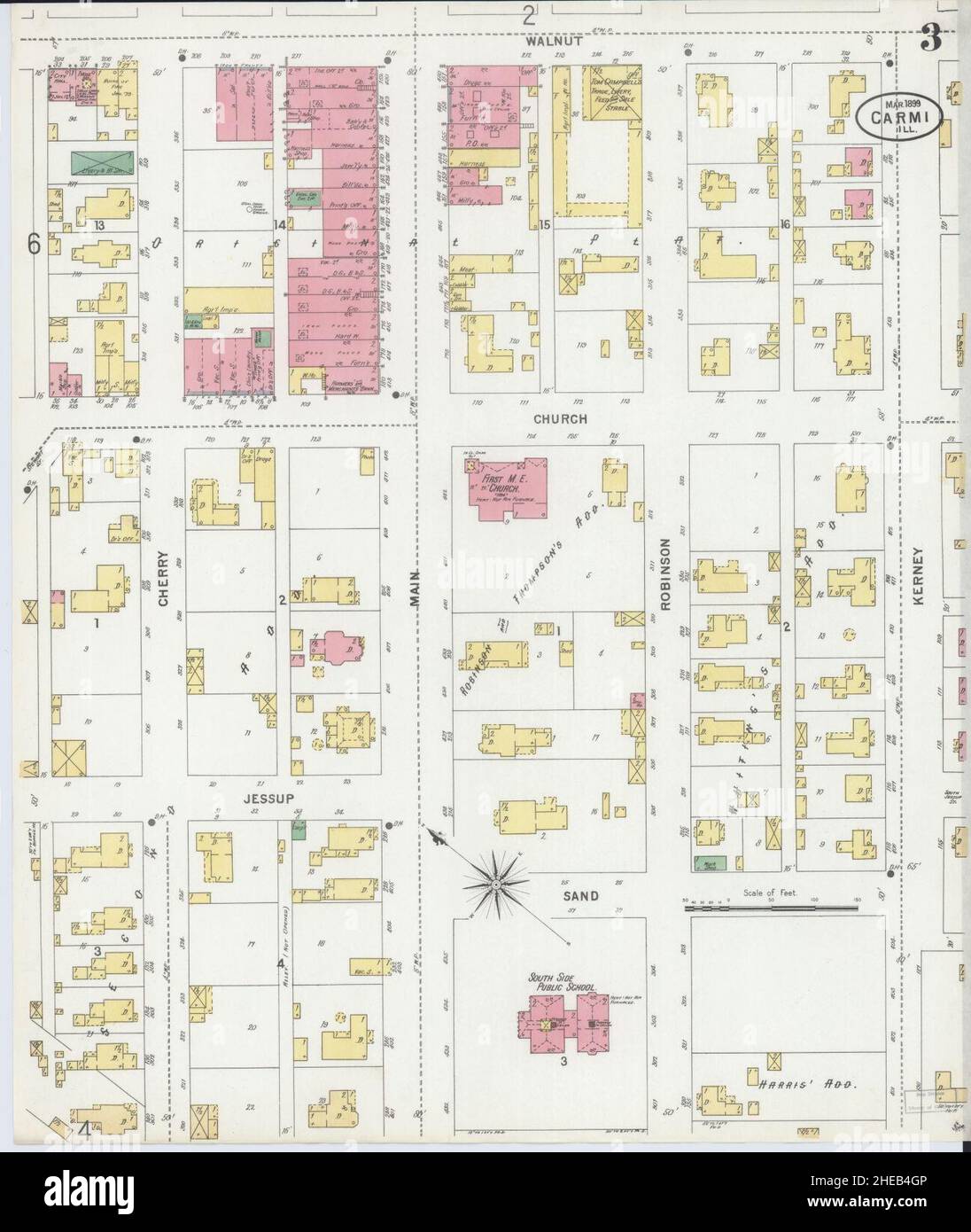 Carmi illinois map hi-res stock photography and images - Alamy