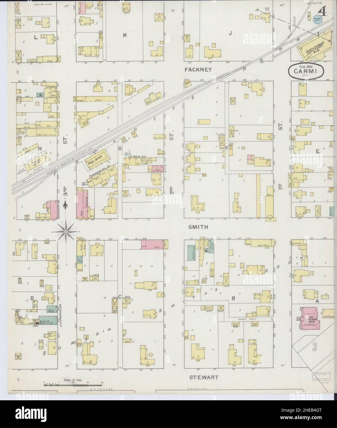 Carmi illinois map hi-res stock photography and images - Alamy