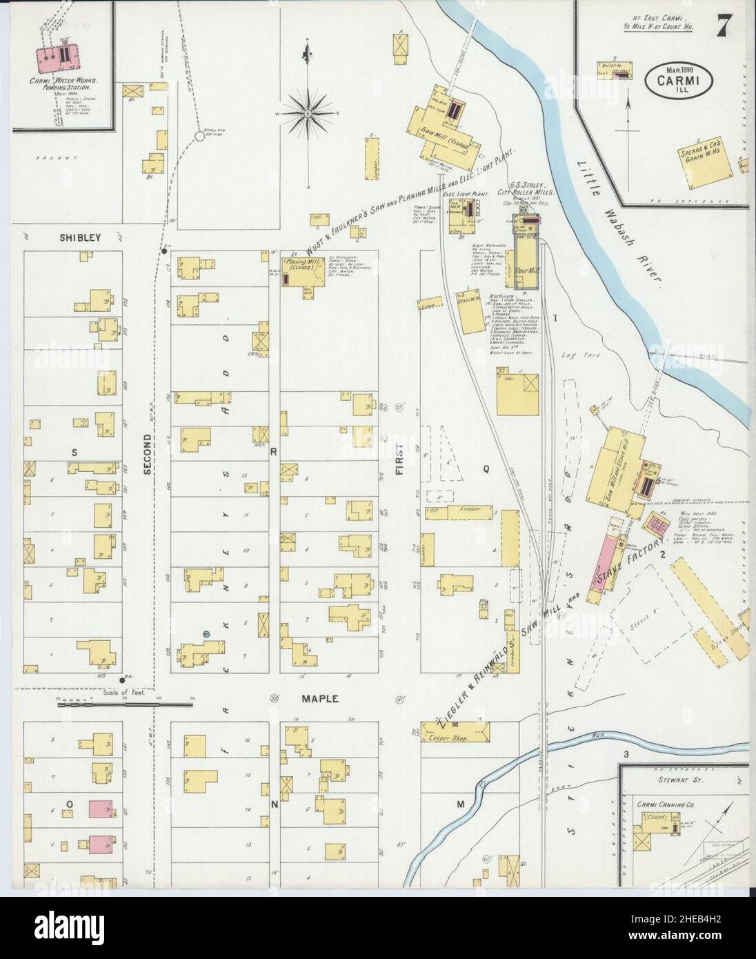 Carmi illinois map hi-res stock photography and images - Alamy