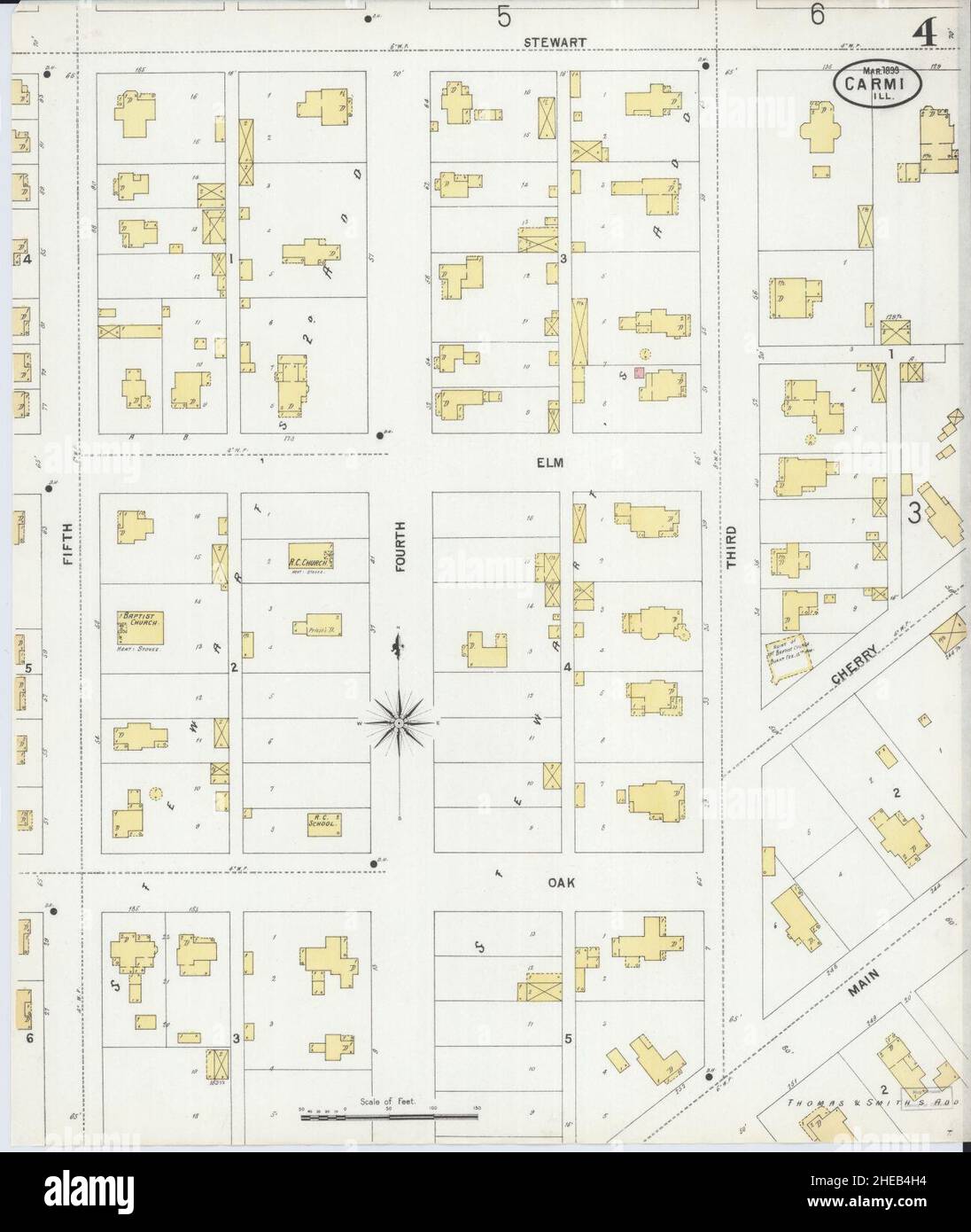 Carmi illinois map hi-res stock photography and images - Alamy