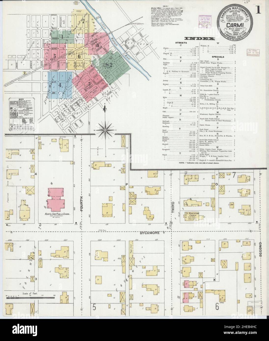 Carmi illinois map hi-res stock photography and images - Alamy