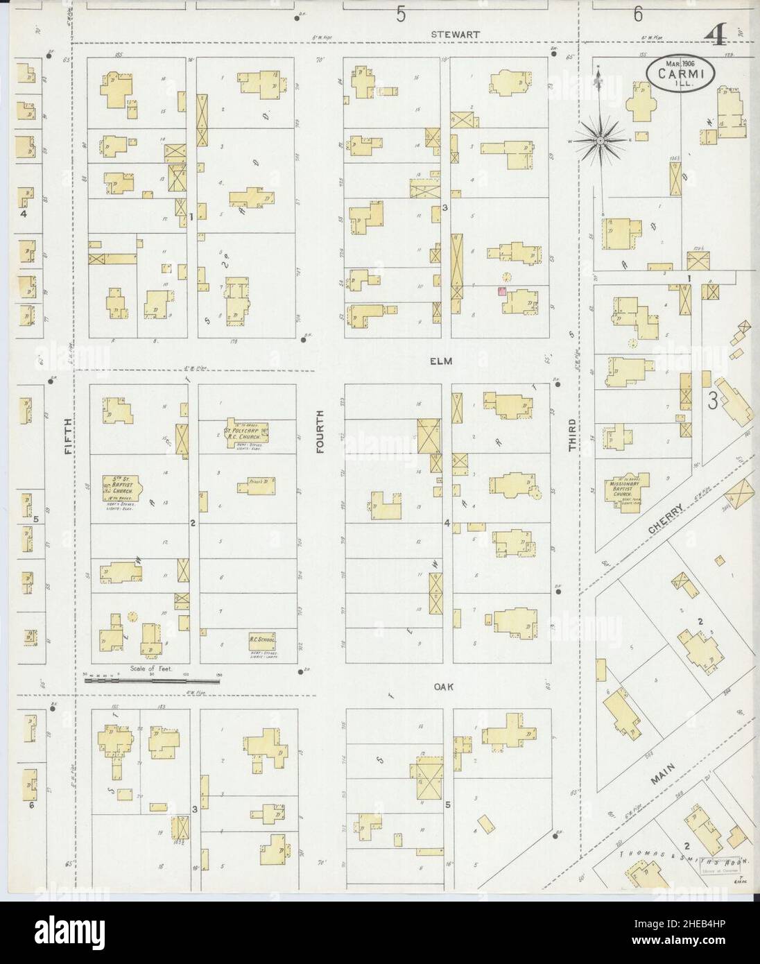 Carmi illinois map hi-res stock photography and images - Alamy
