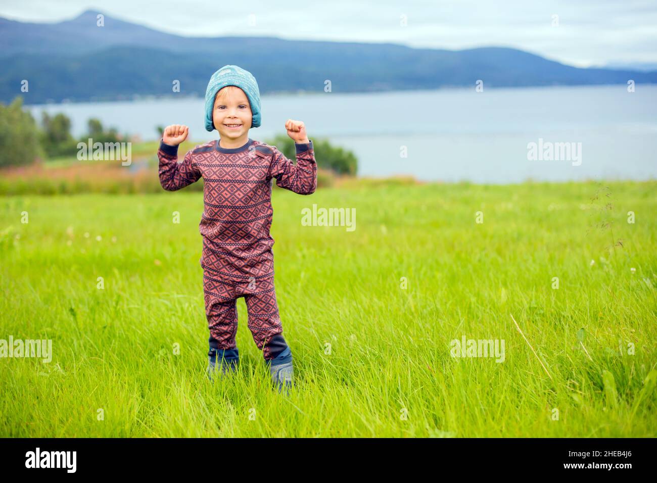 Norwegian boy fishing hi-res stock photography and images - Alamy