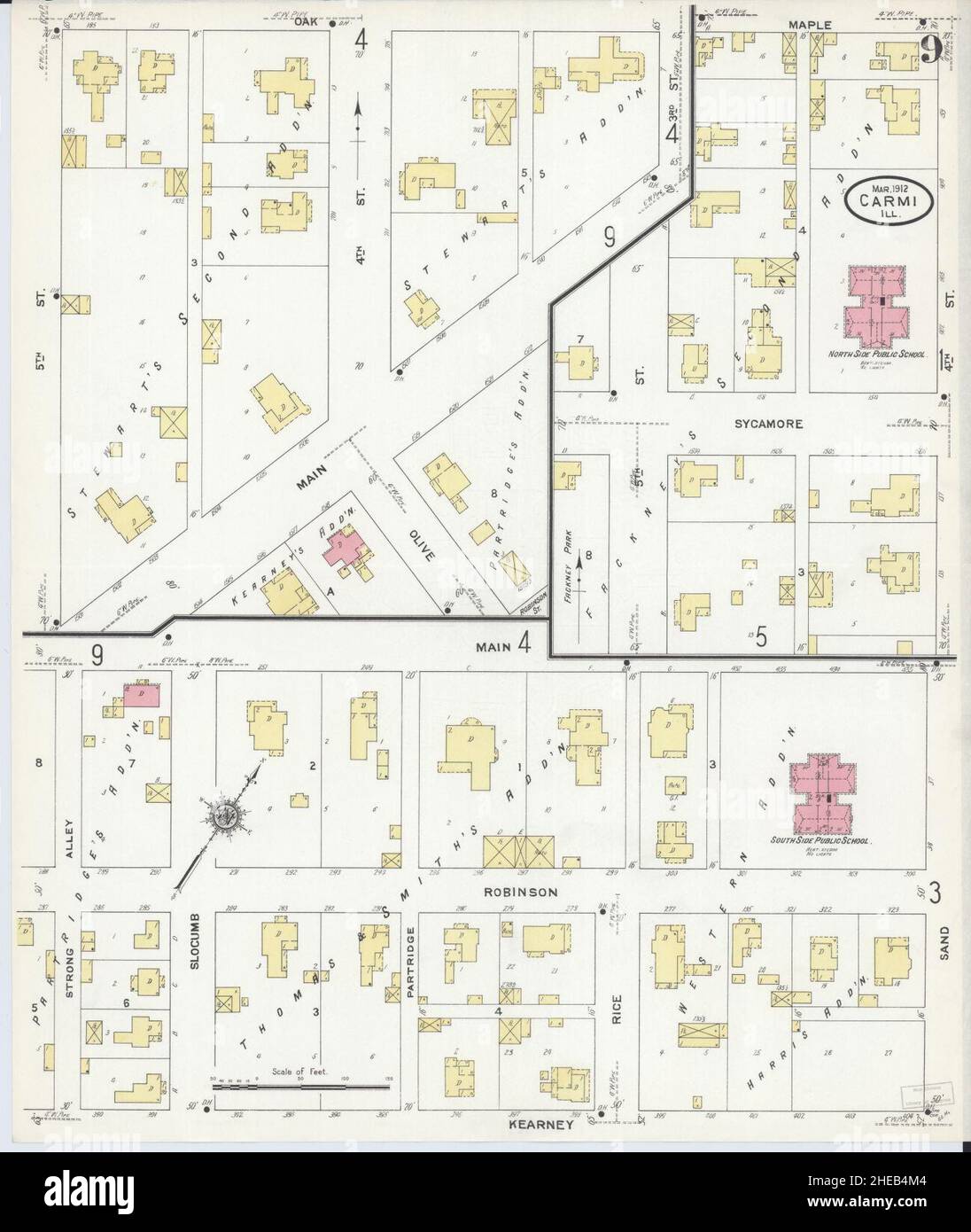 Carmi illinois map hi-res stock photography and images - Alamy