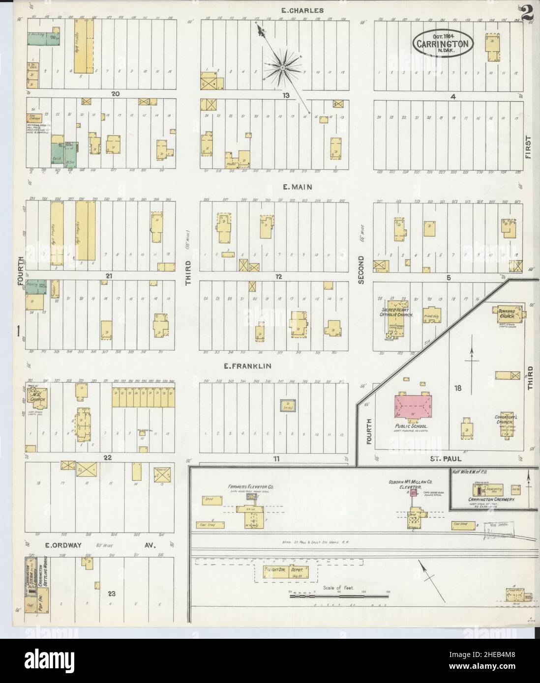 Map of carrington hi-res stock photography and images - Alamy