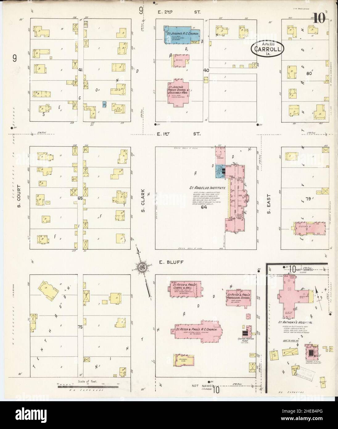 Carroll iowa map hi-res stock photography and images - Alamy
