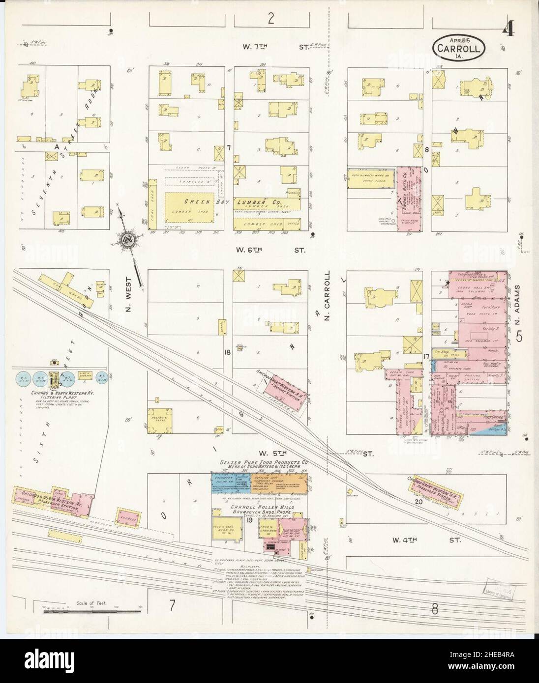 Carroll iowa map hi-res stock photography and images - Alamy